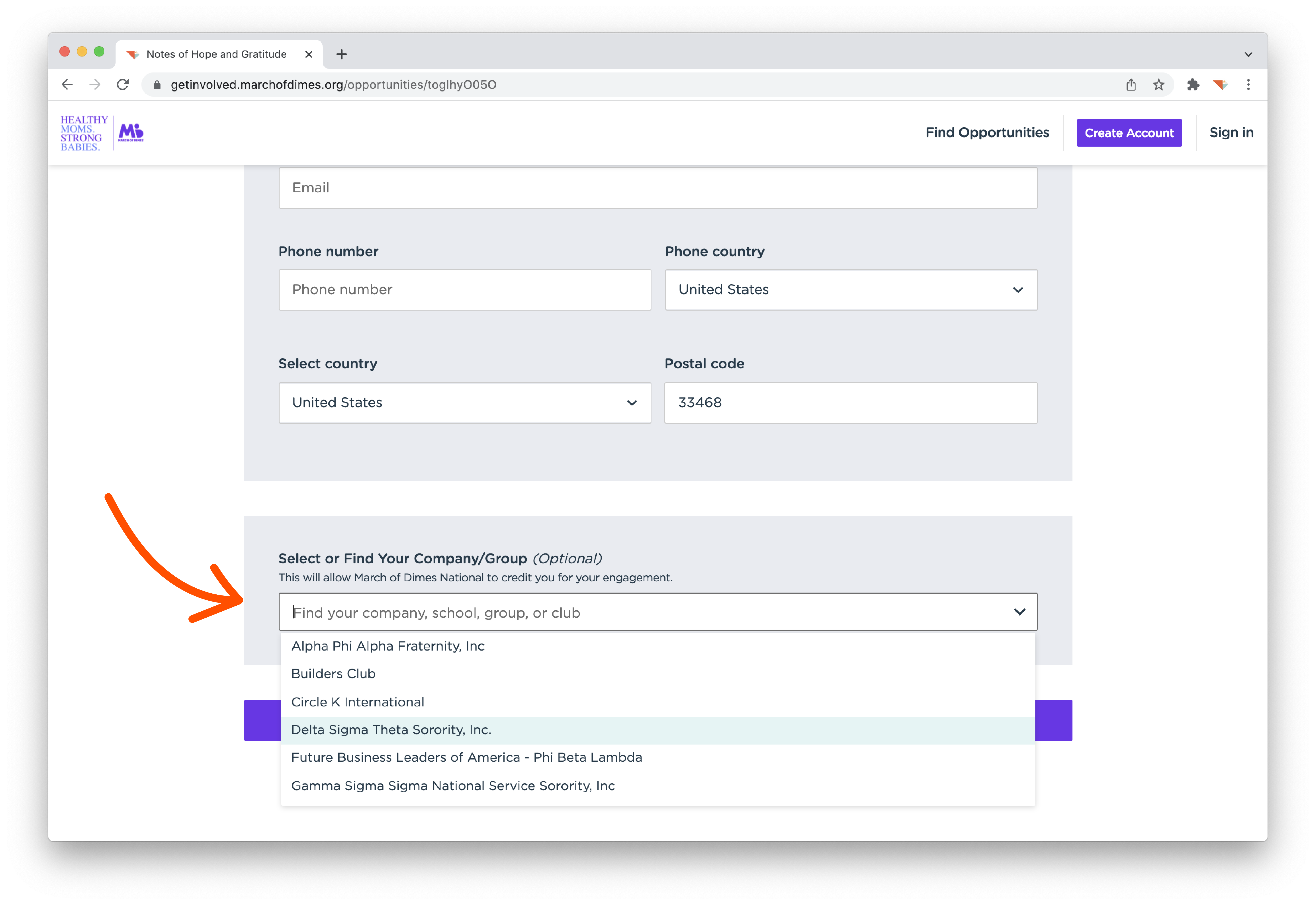 Branded Volunteer and Participant Web Portal – Golden